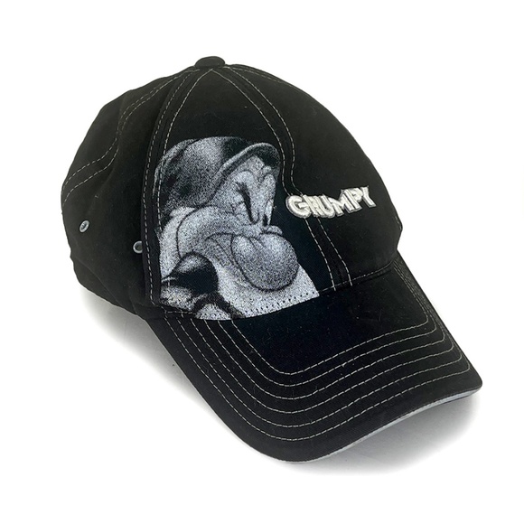 Disney | Accessories | Black Grumpy Baseball Cap From Disney World ...